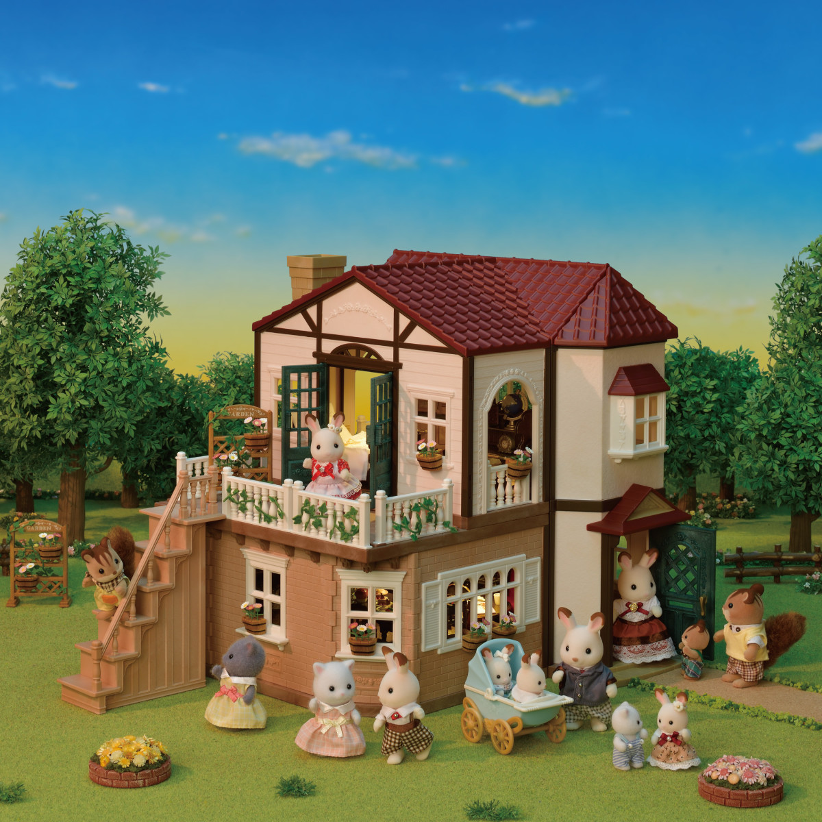 Classic Color Red Roof Country Home - Calico Critter Online Shop
