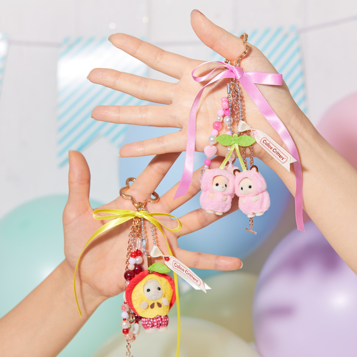 Calico Critters Key Chain -Cutie Cherries-